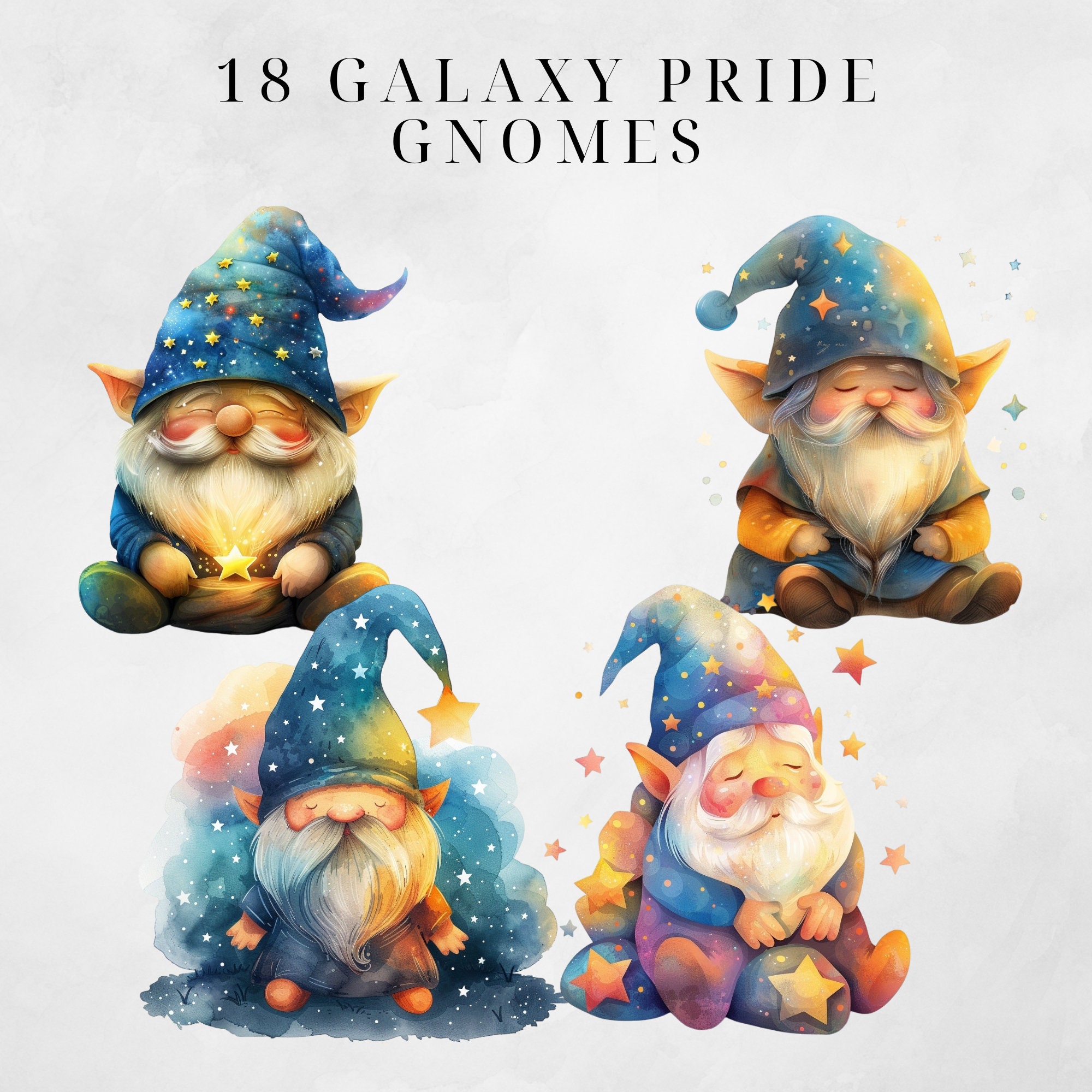 Pride Gnome Clipart Watercolor Gnome Clipart Camping Gnome Clipart Baby ...