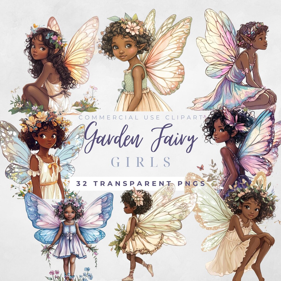 Fairy Clipart Dark Skin Black Fairy Dark Skin Fairy Png Black Girl ...