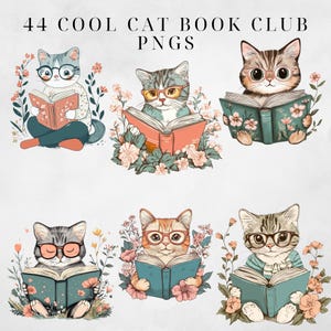 Cat Reading Books Clipart Cat Books Cat With Books Library Clipart Book ...