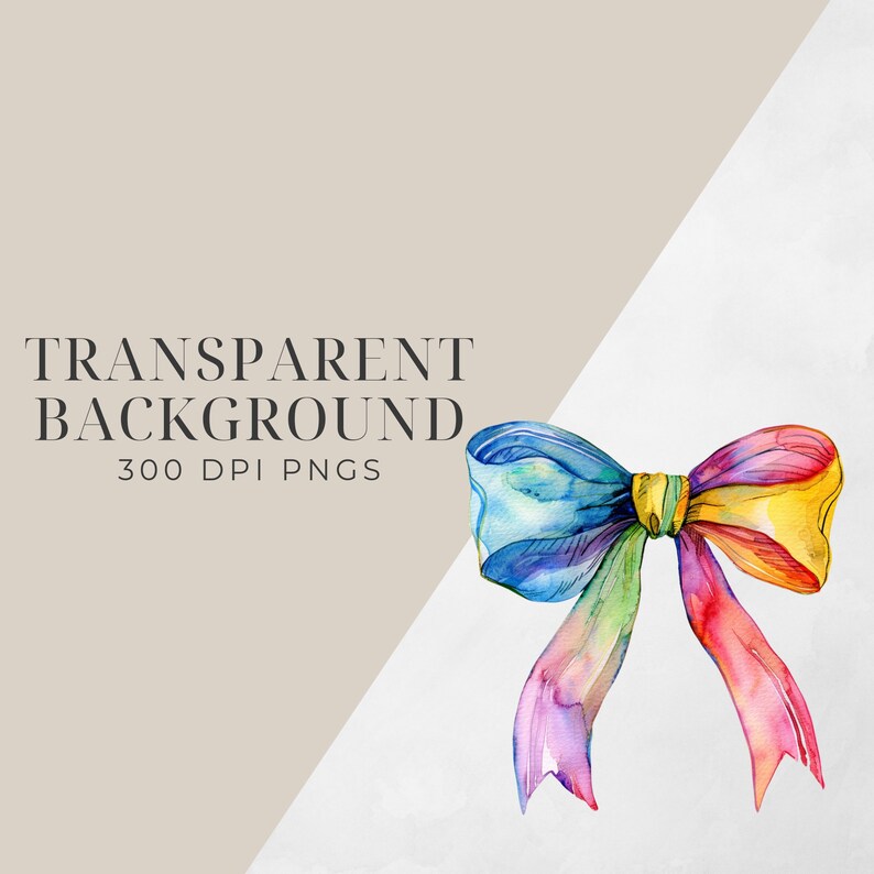 Rainbow Ribbon Clipart Rainbow Bow Clipart Coquette Bow PNG Coquette ...