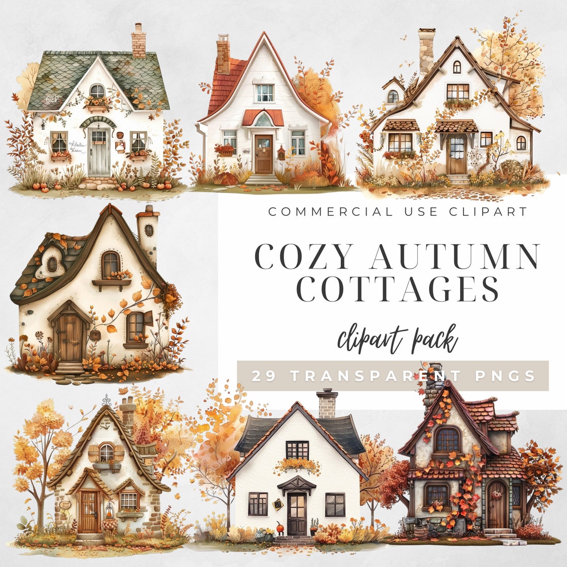 Autumn House Clipart Autumn Fairy House Clipart House Png Fall House ...
