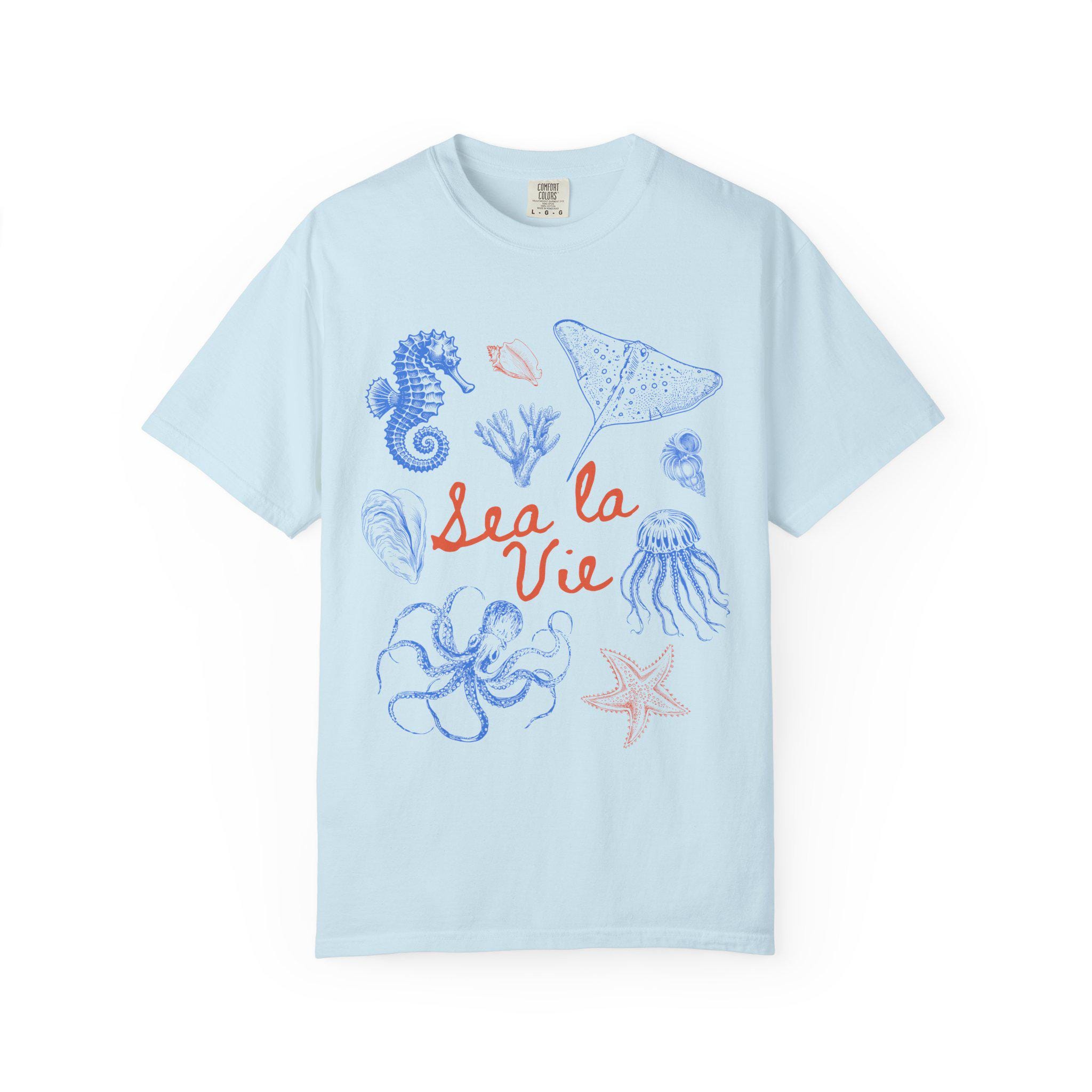 Sea La Vie Shirt Fisherman Aesthetic Coastal Aesthetic Sardines Shirt ...