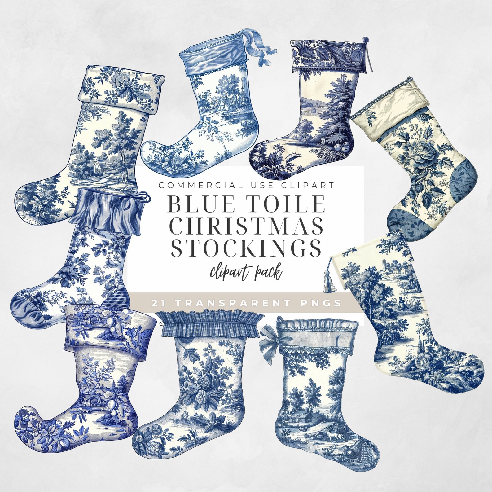 Christmas Toile Clipart Toile De Jouy Clipart Blue Toile Clipart ...