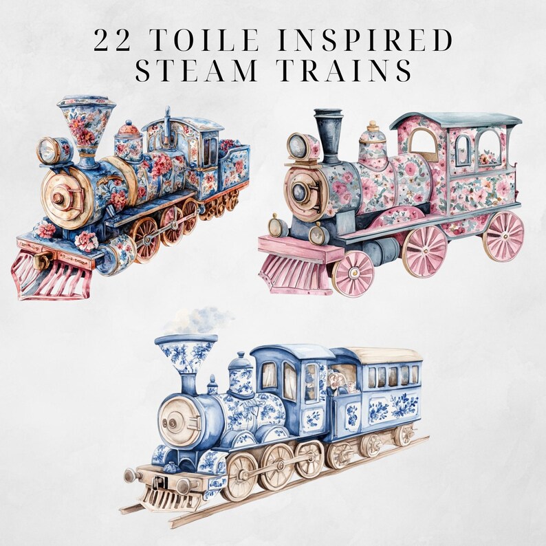 Steam Train Clipart Train Clipart Watercolor Train Track Clipart ...