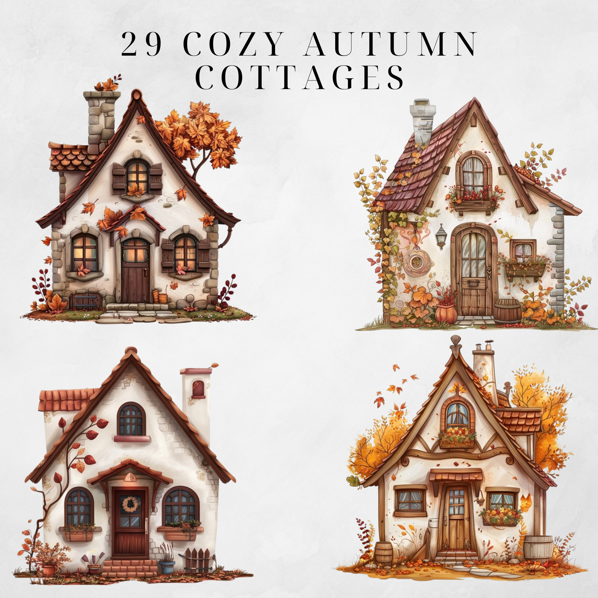 Autumn House Clipart Autumn Fairy House Clipart House Png Fall House ...