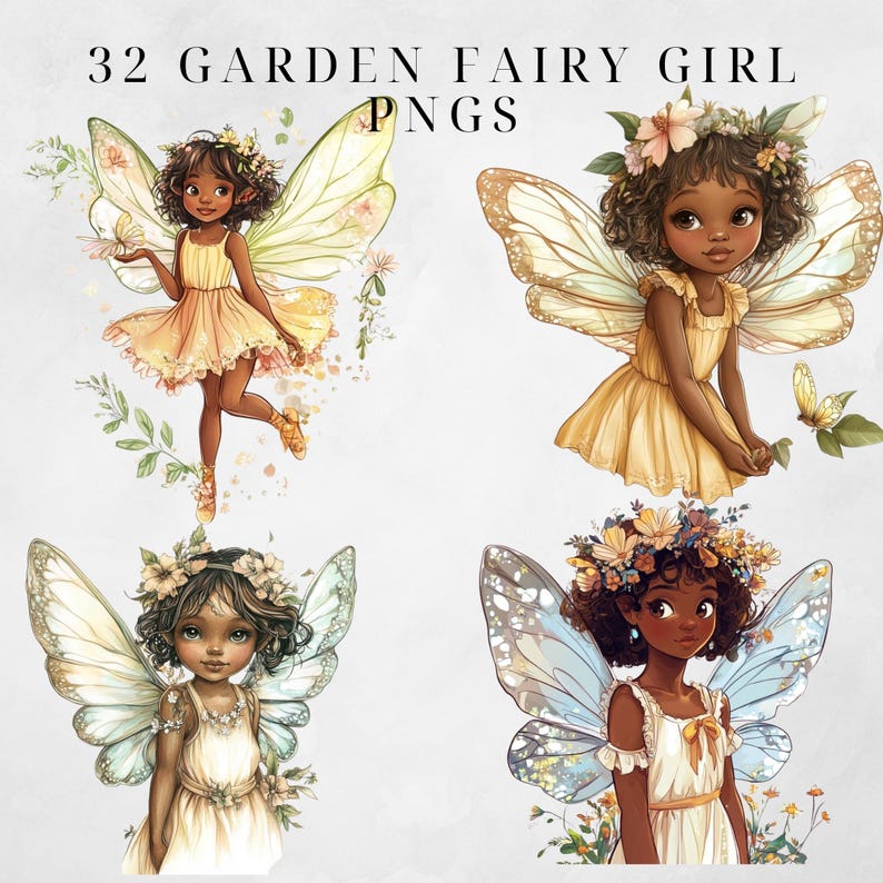 Fairy Clipart Dark Skin Black Fairy Dark Skin Fairy Png Black Girl ...