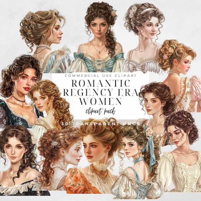 Regency Era Clipart Regency Clipart Victorian Clipart Pride and ...