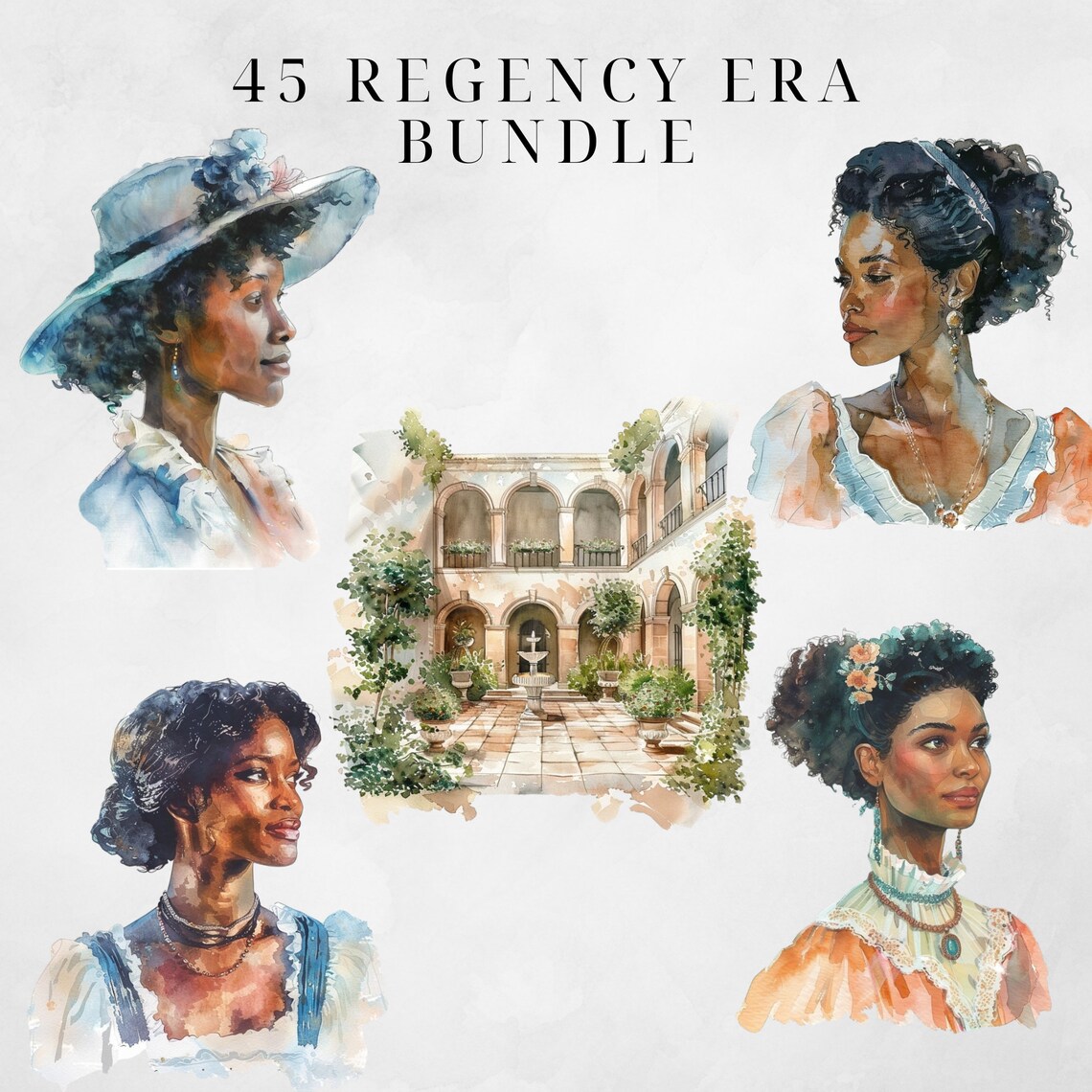 Regency Era Clipart Regency Clipart Victorian Clipart Pride and ...