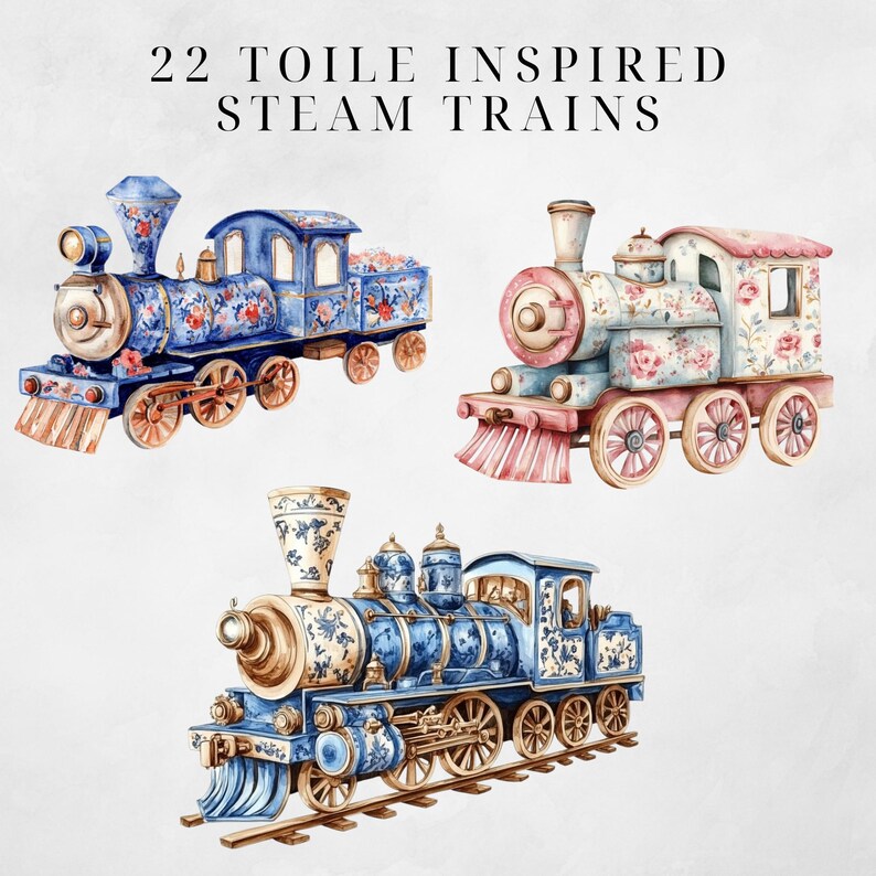 Steam Train Clipart Train Clipart Watercolor Train Track Clipart ...