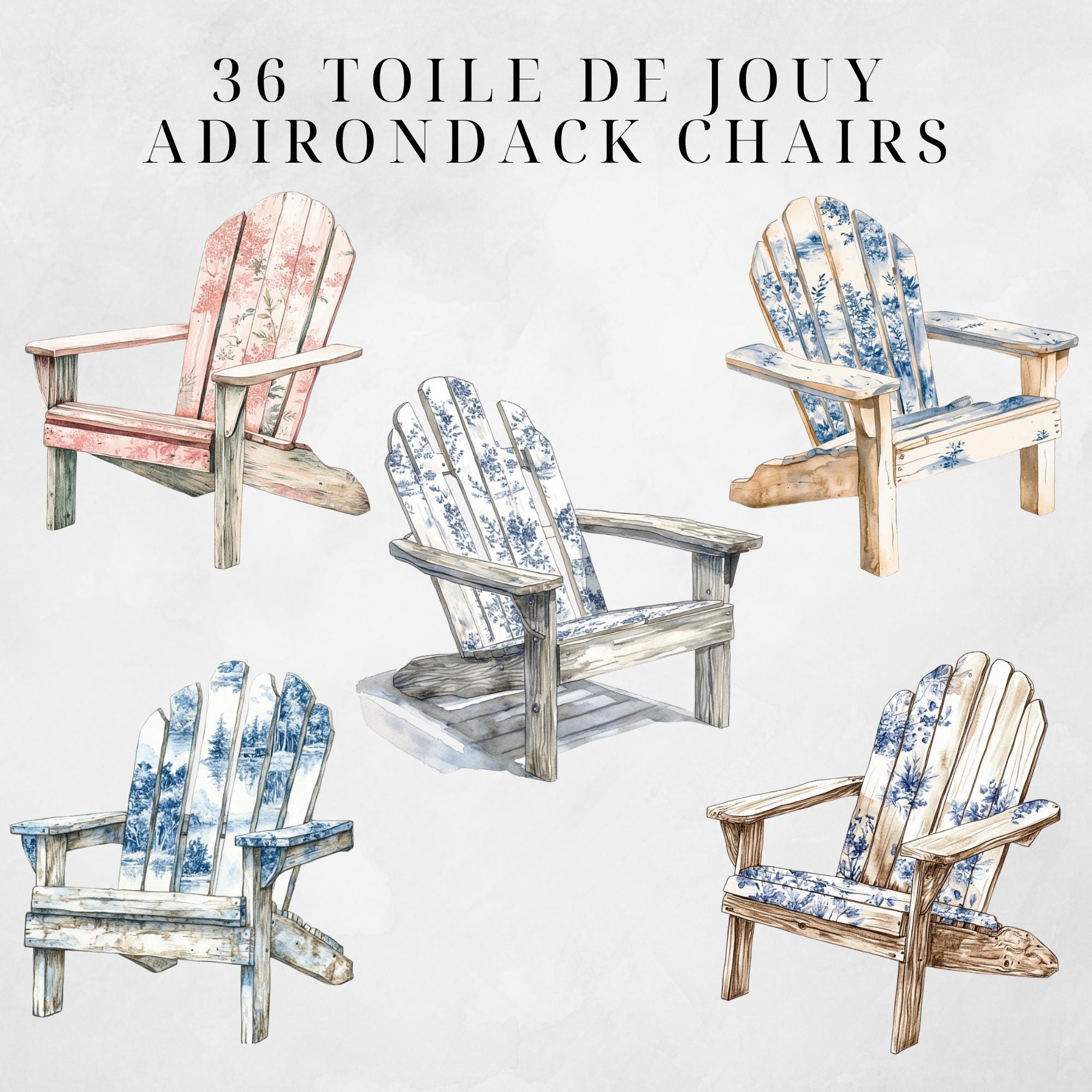 Adirondack Chair Clipart Adirondack Chair Png Blue Toile Clipart Pink ...
