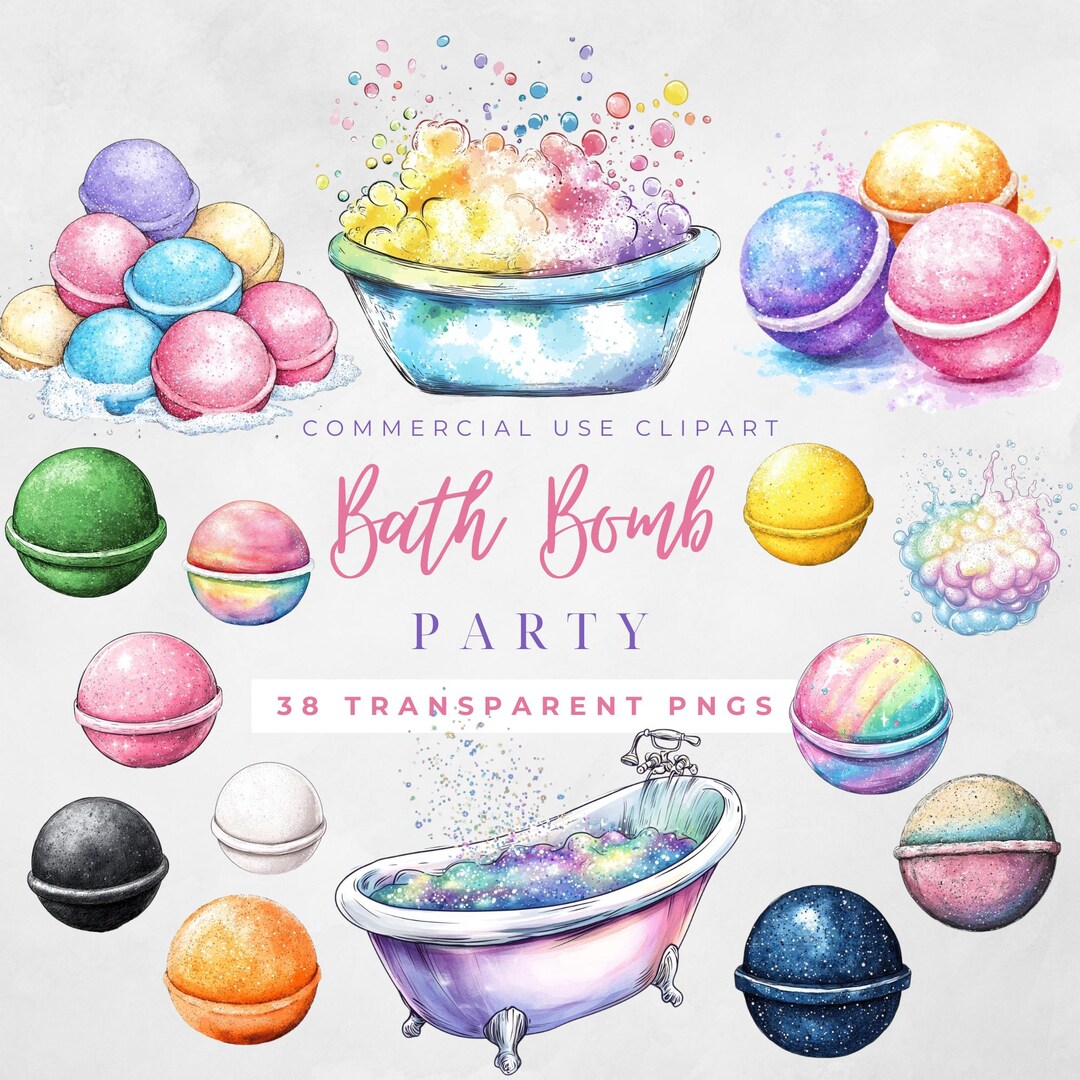 Bath Bomb Clipart Bath Bomb Png Bath Bubbles Clipart Spa Clipart Bath ...