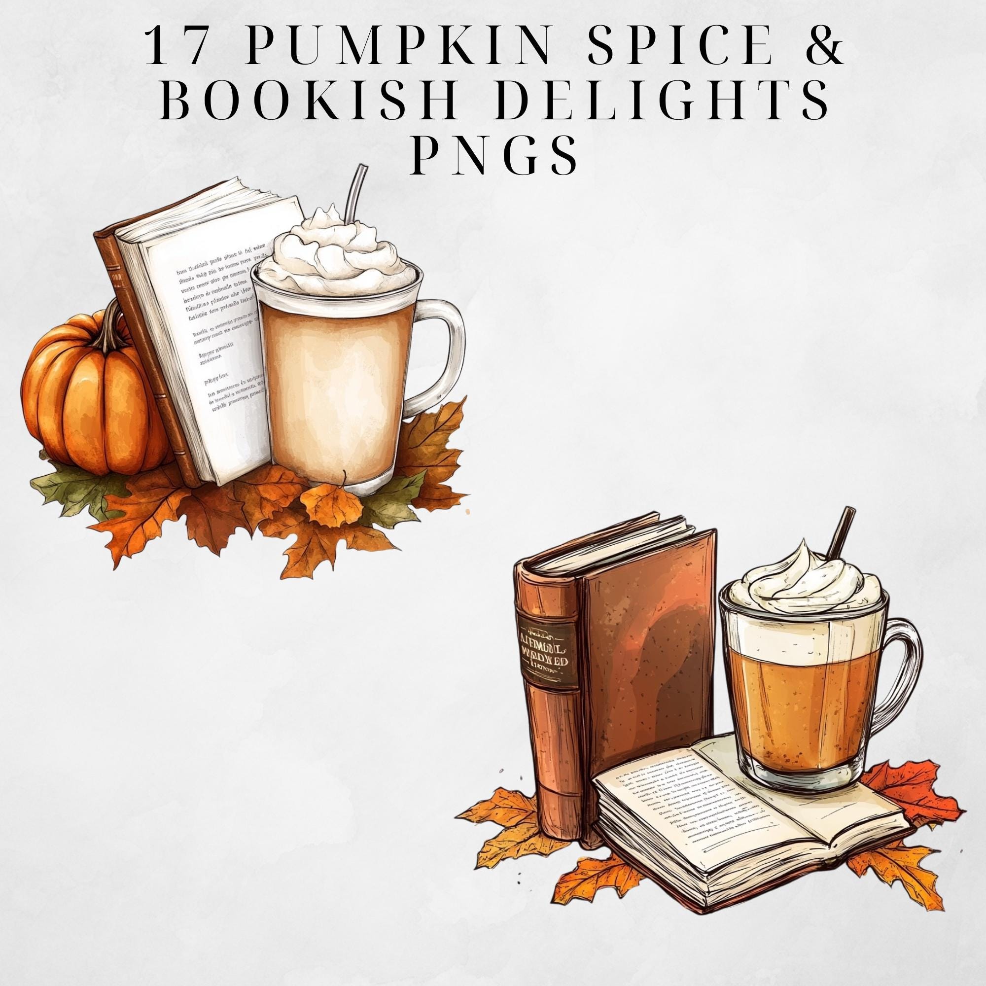 Fall Bookish Clipart Fall Bucket List Trendy Bookish Png Books Fall Png ...