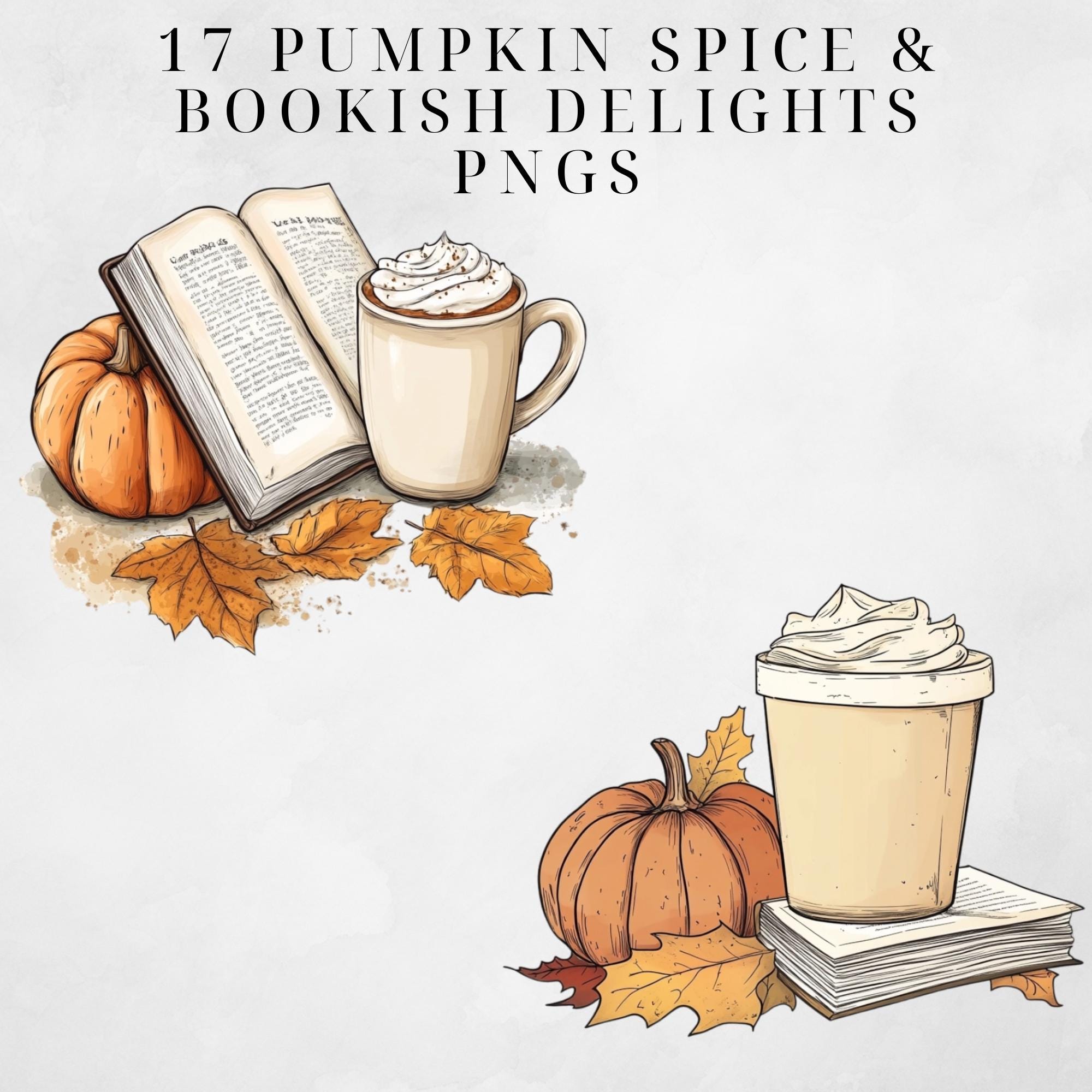 Fall Bookish Clipart Fall Bucket List Trendy Bookish Png Books Fall Png ...