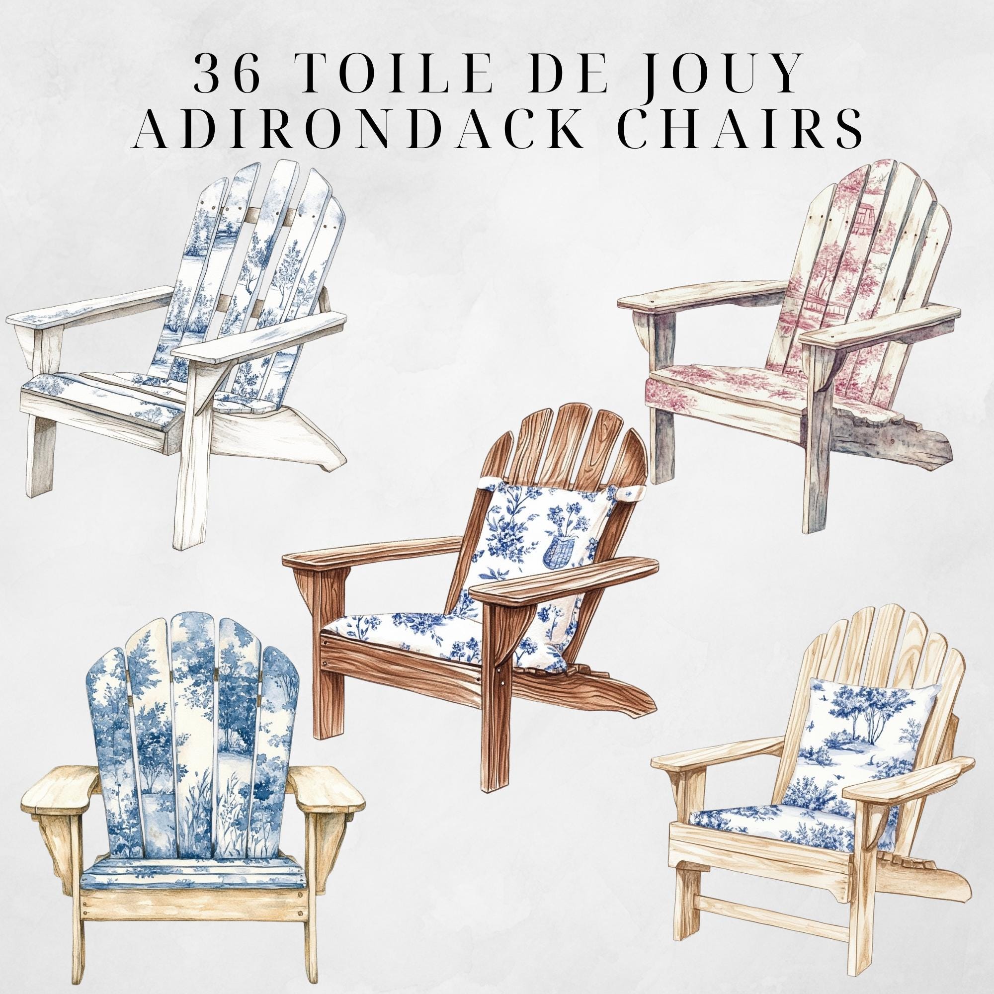 Adirondack Chair Clipart Adirondack Chair Png Blue Toile Clipart Pink ...