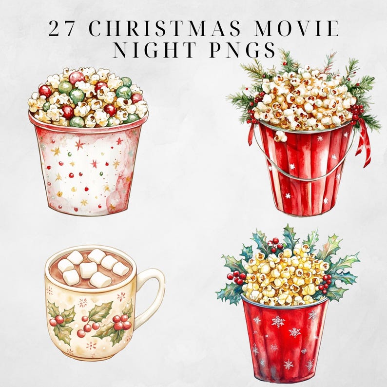 Christmas Movie Night Clipart Christmas Clipart Christmas Card Png ...