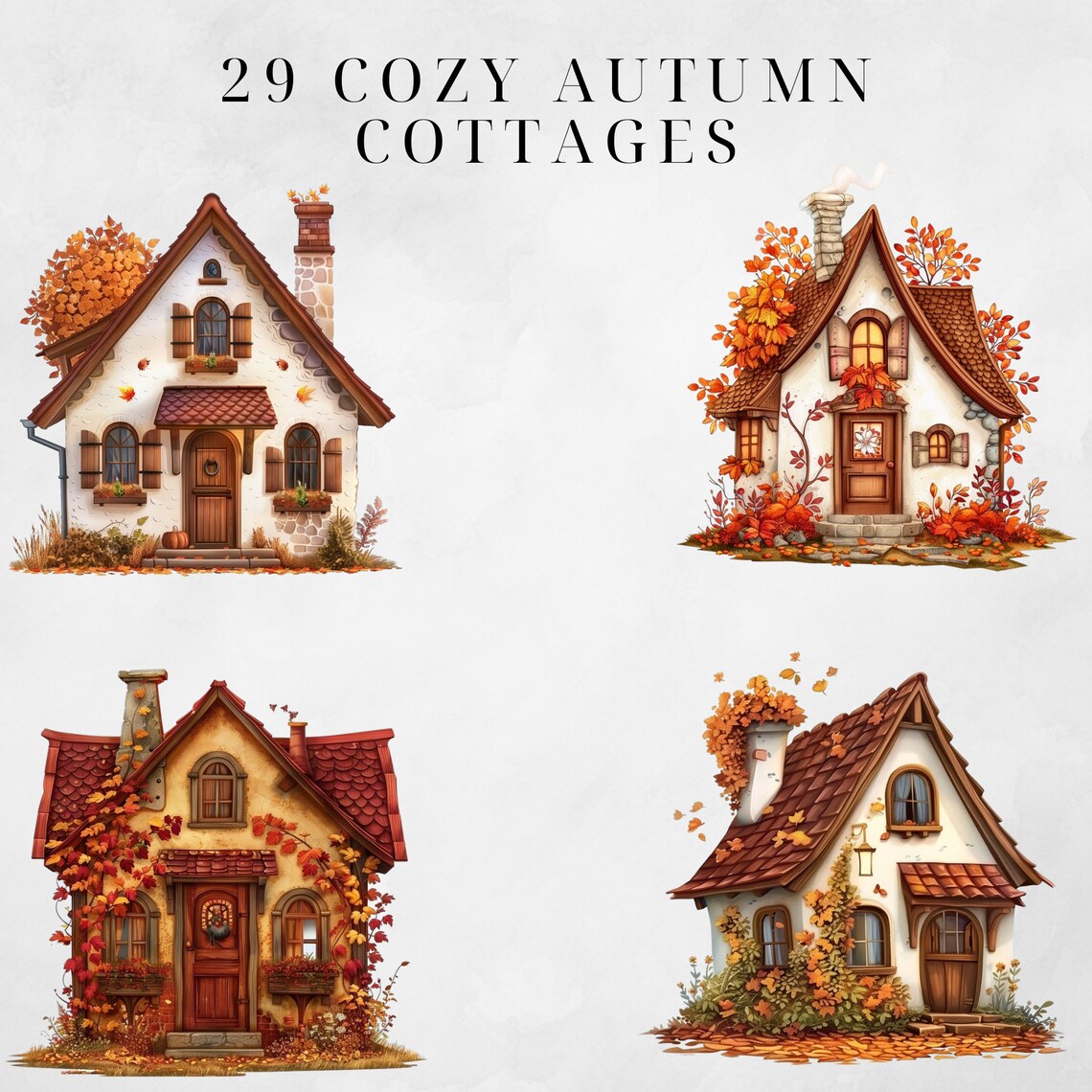 Autumn House Clipart Autumn Fairy House Clipart House Png Fall House ...