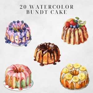 Bundt Cake Clipart Baking Clipart Cooking Clipart Kitchen Clipart ...