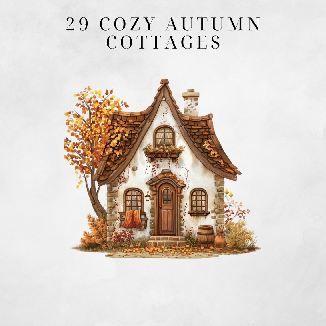 Autumn House Clipart Autumn Fairy House Clipart House Png Fall House ...