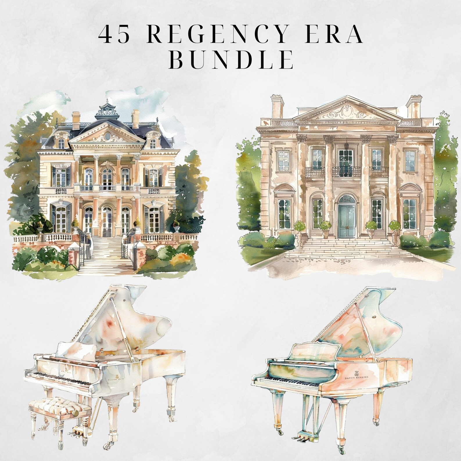 Regency Era Clipart Regency Clipart Victorian Clipart Pride and ...