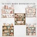 Boho Bookshelf Clipart Books on Shelf Clipart Books on A Shelf Clipart ...