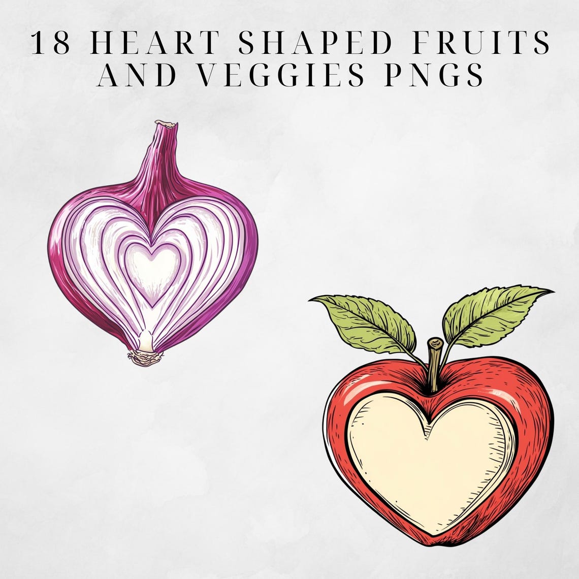 Valentine Fruit Heart Clipart Locally Drown Clipart Watercolor Fruits ...