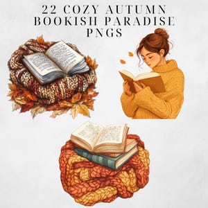 Fall Bookish Clipart Fall Bucket List Trendy Bookish Png Books Fall Png ...
