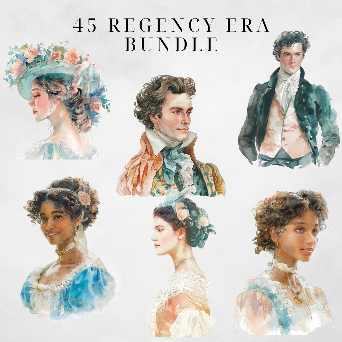 Regency Era Clipart Regency Clipart Victorian Clipart Pride and ...