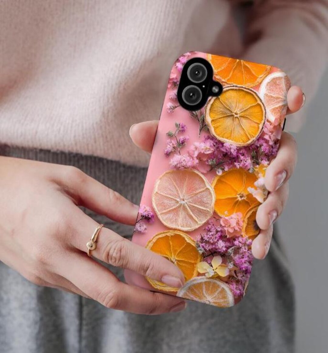 Pressed Flower Fruit iPhone Case Cute 3d Fruit Dried Fruit Phone Case ...