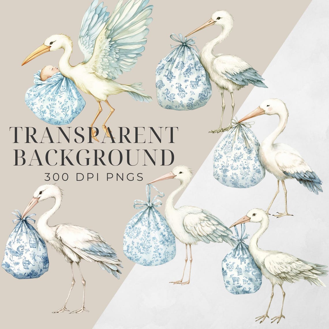 Stork Baby Clipart Stork Baby Shower Toile Baby Shower Clipart Toile De ...