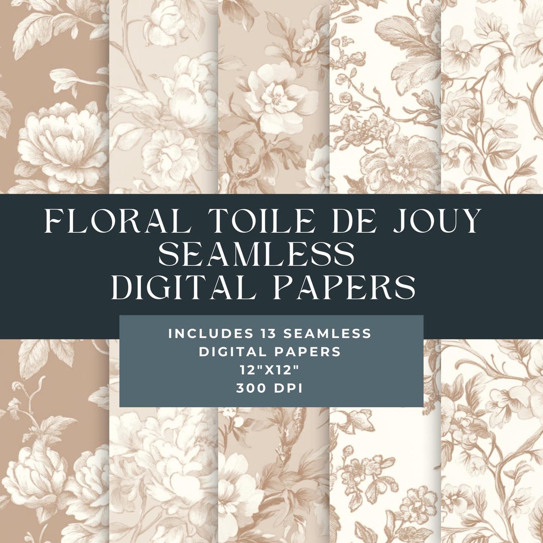 Seamless Toile Commercial Use Pink Toile Seamless Pattern French Toile ...