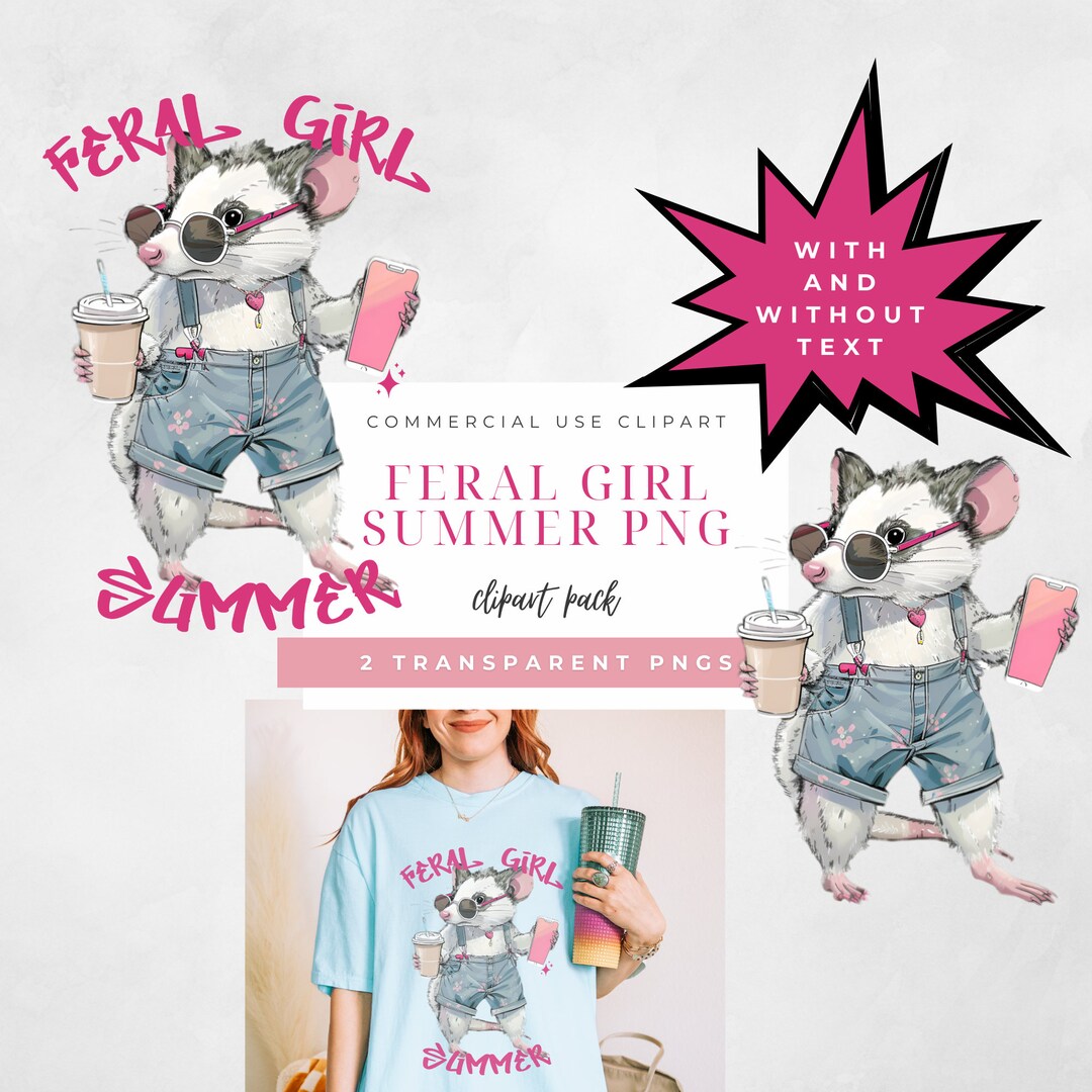 Feral Girl Summer Possum Png Feral Girl Summer Opossum Png Feral Girl ...