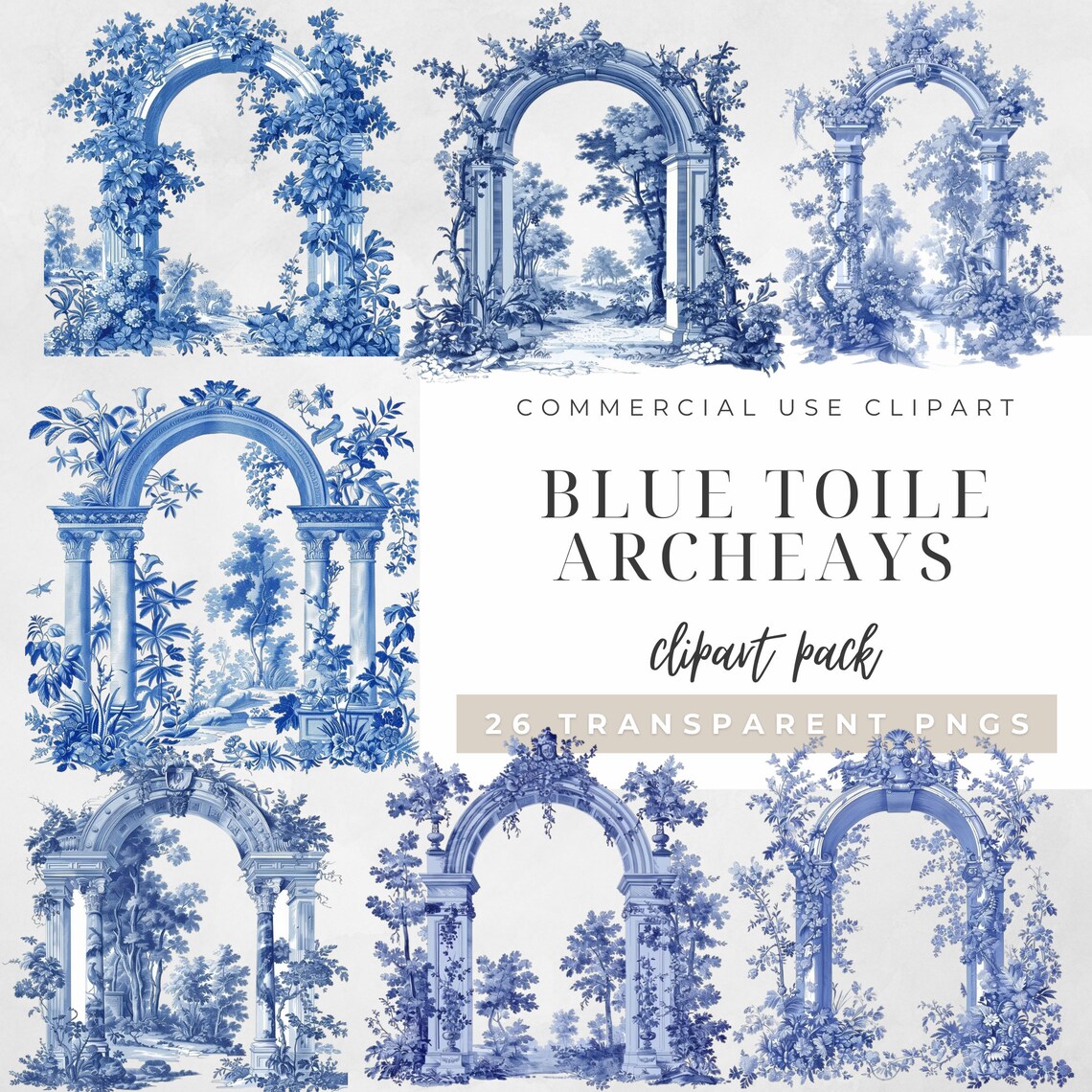 Toile De Jouy Clipart Blue Toile Clipart Chinoiserie Png Svg French ...