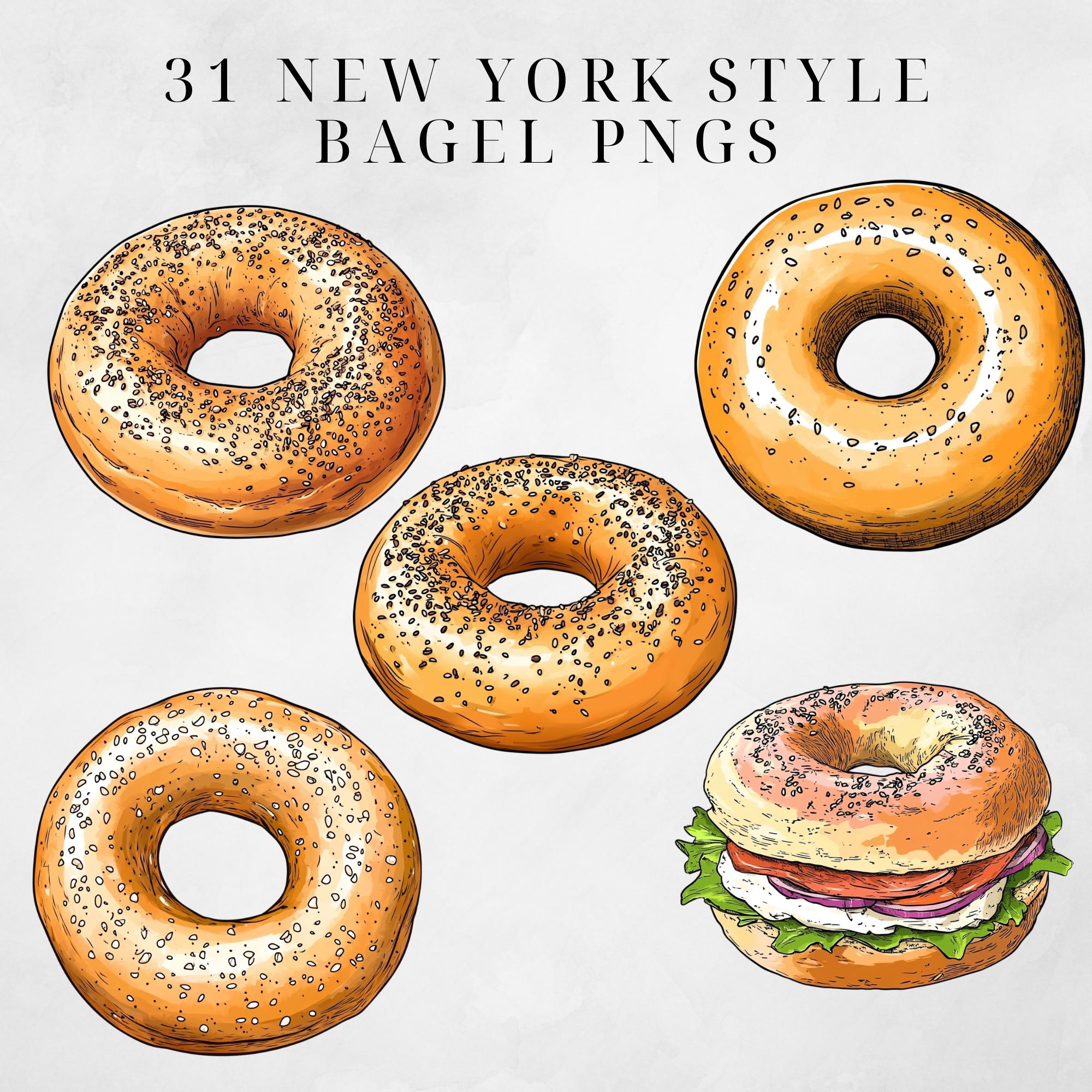 Bagel Clipart Breakfast Clipart Food Illustration Bread Clipart ...