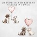 Valentines Cat Dog Clipart Valentine Animals Valentine Dogs Valentine ...
