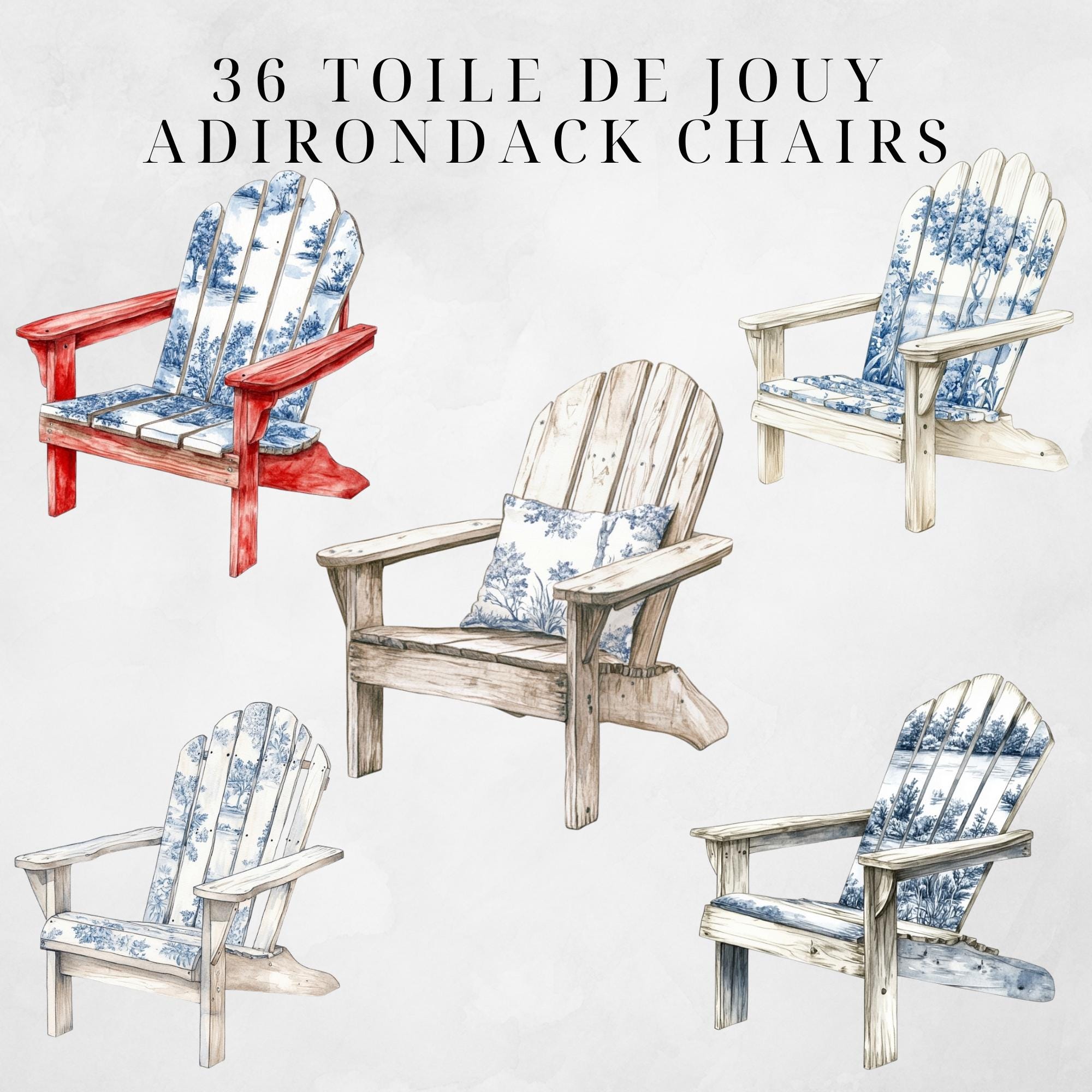 Adirondack Chair Clipart Adirondack Chair Png Blue Toile Clipart Pink ...