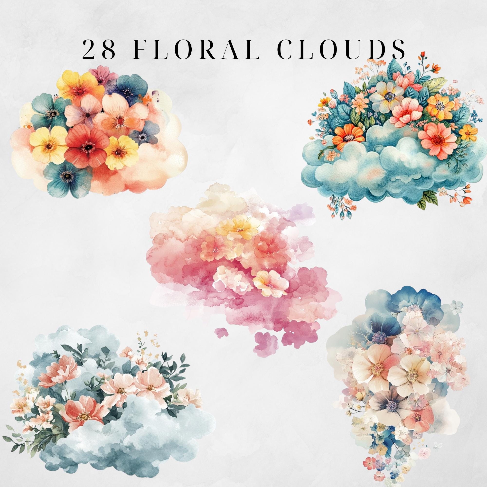 Cloud 9 Clipart Baby Pink Clouds Clipart Clouds and Dreaming Clipart ...