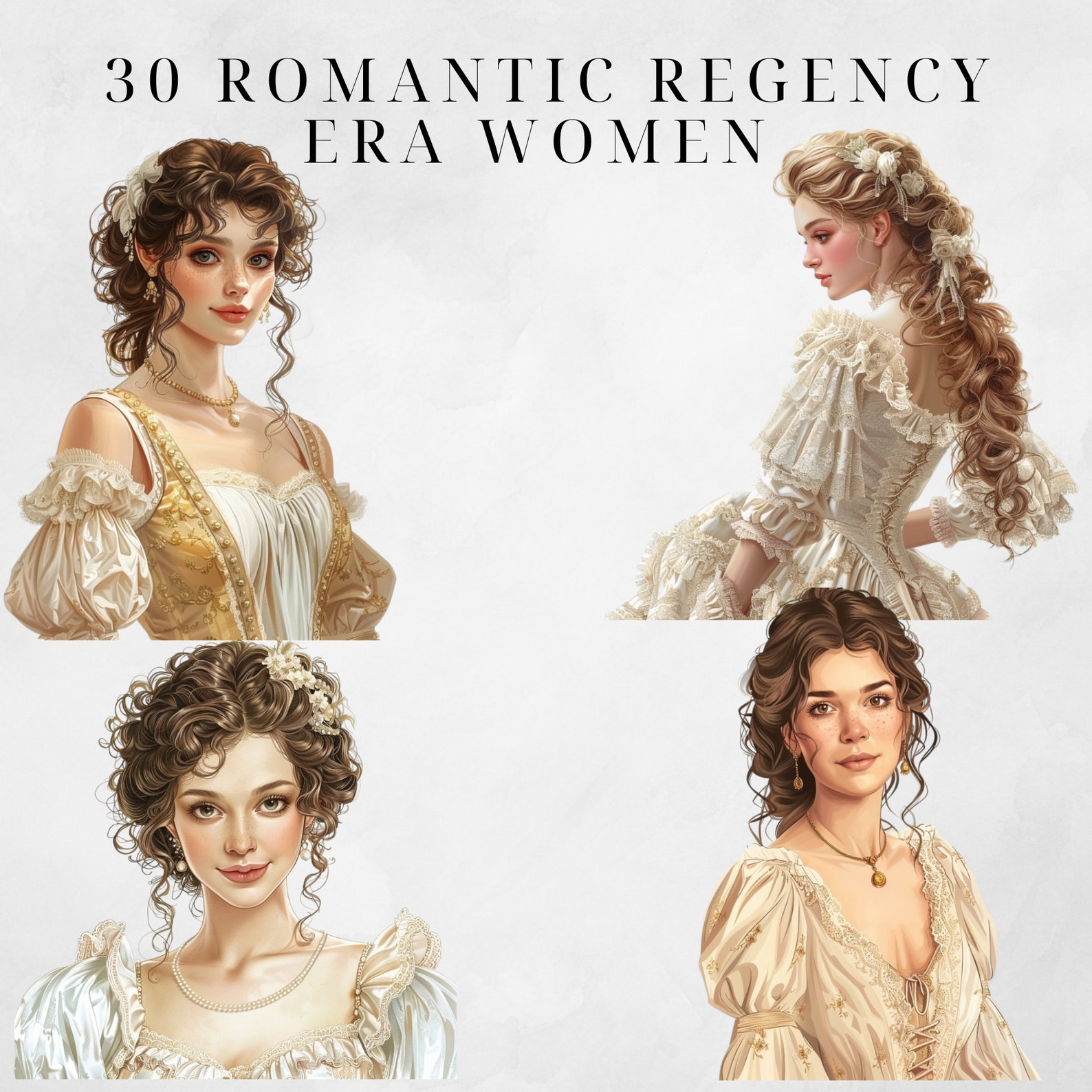 Regency Era Clipart Regency Clipart Victorian Clipart Pride and ...