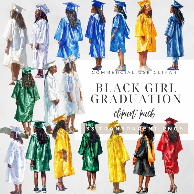 Black Girl Graduation Clipart Graduation Clipart 2024 Graduation ...