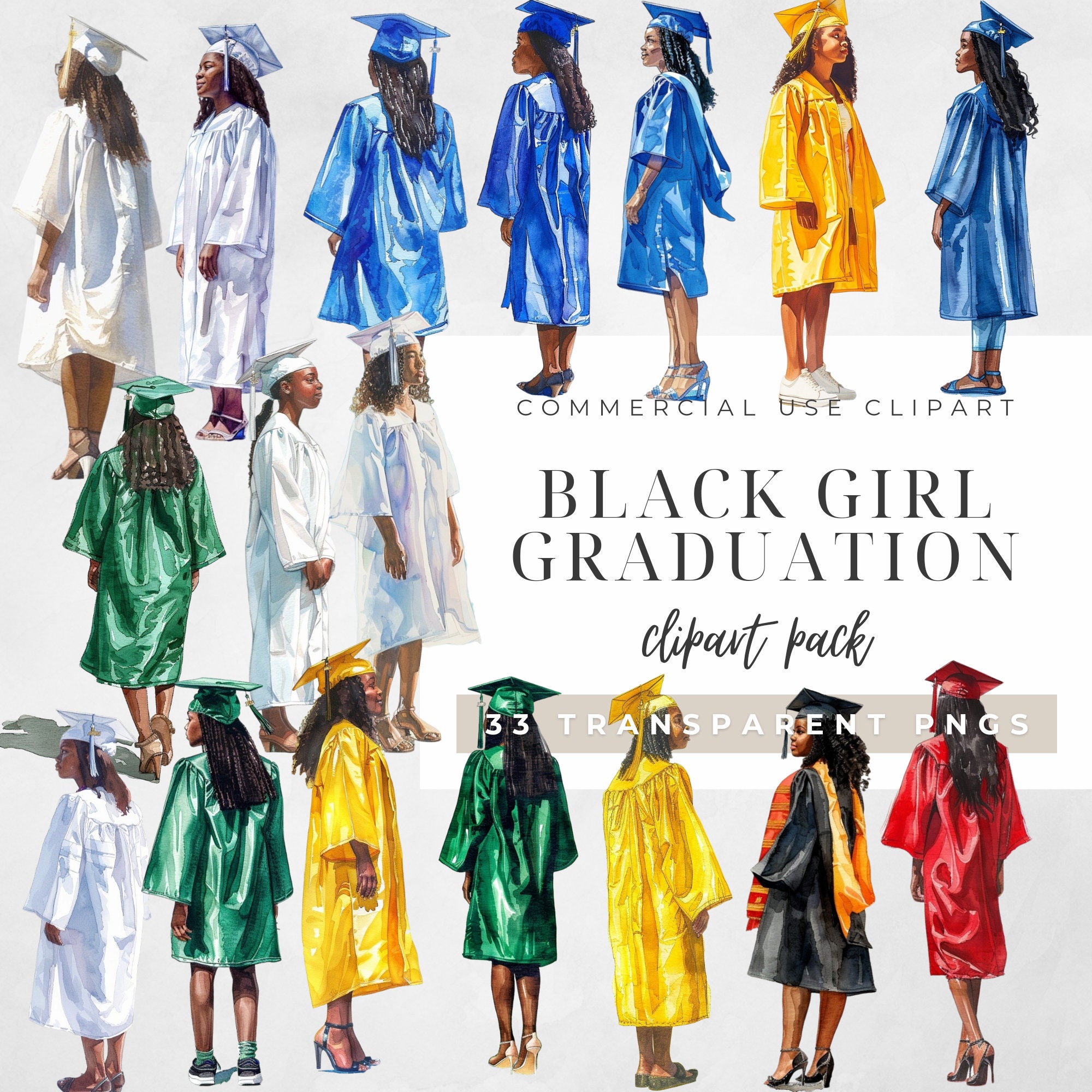 Black Girl Graduation Clipart Graduation Clipart 2024 Graduation ...