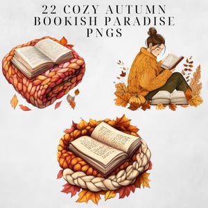 Fall Bookish Clipart Fall Bucket List Trendy Bookish Png Books Fall Png ...