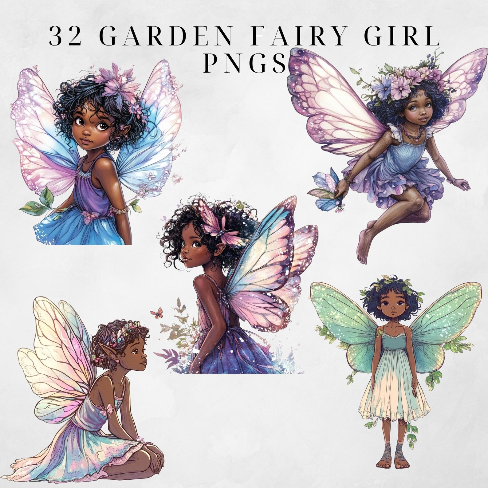 Fairy Clipart Dark Skin Black Fairy Dark Skin Fairy Png Black Girl ...