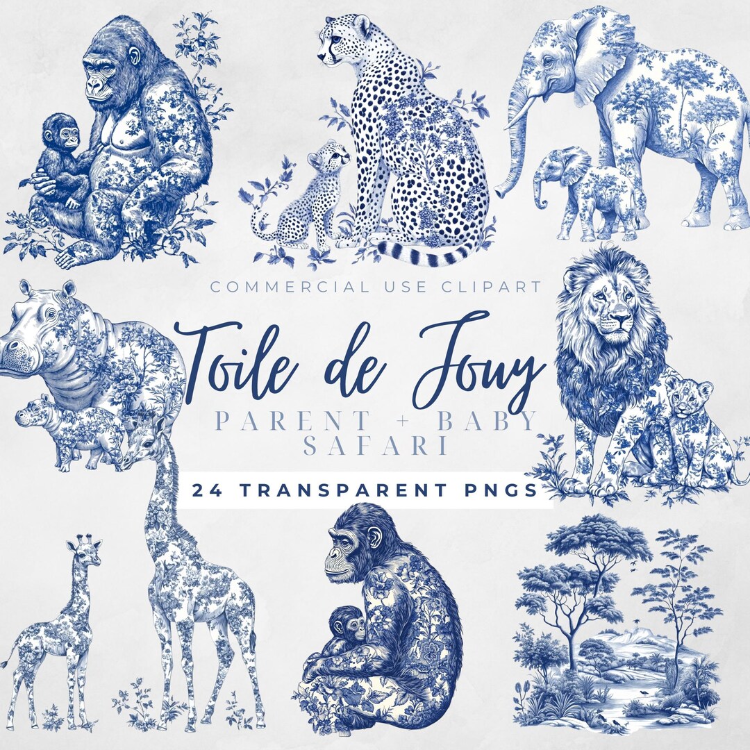 Safari Toile Baby Shower Clipart Safari Girl Pink Safari Animals Safari ...