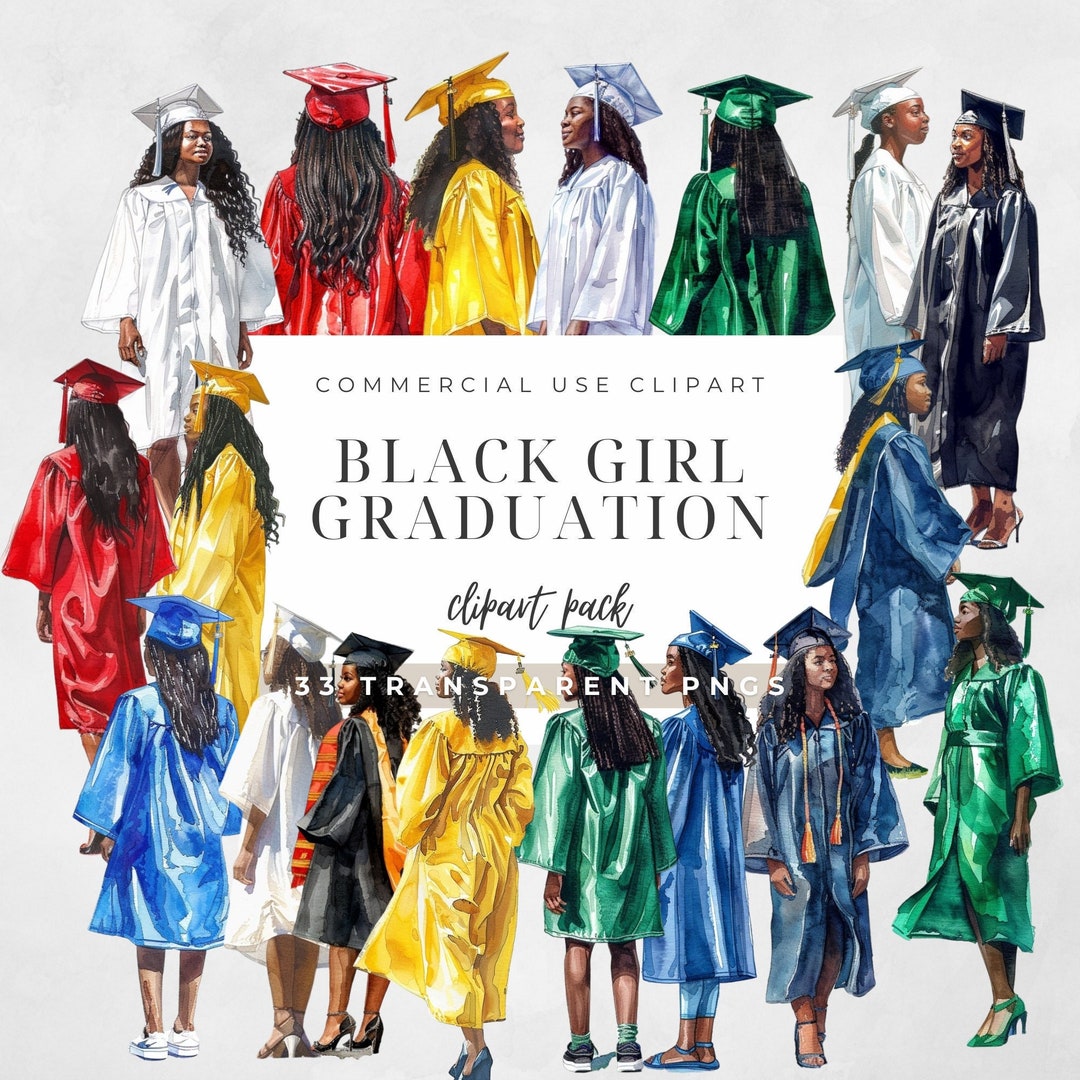 Black Girl Graduation Clipart Graduation Clipart 2024 Graduation ...
