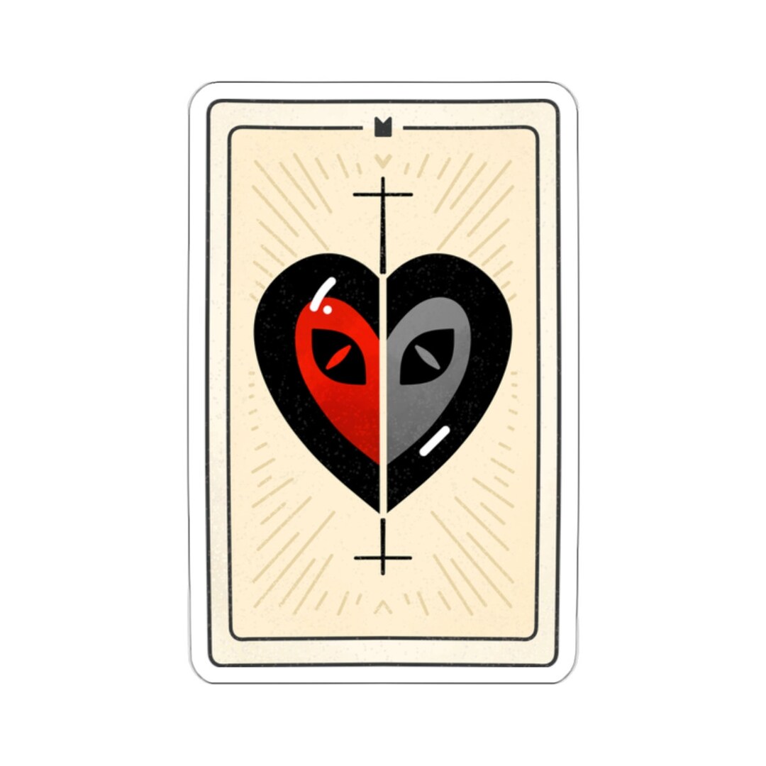 Cult of the Lamb Heart Tarot Card Sticker Video Game, Indie Game, Gamer ...