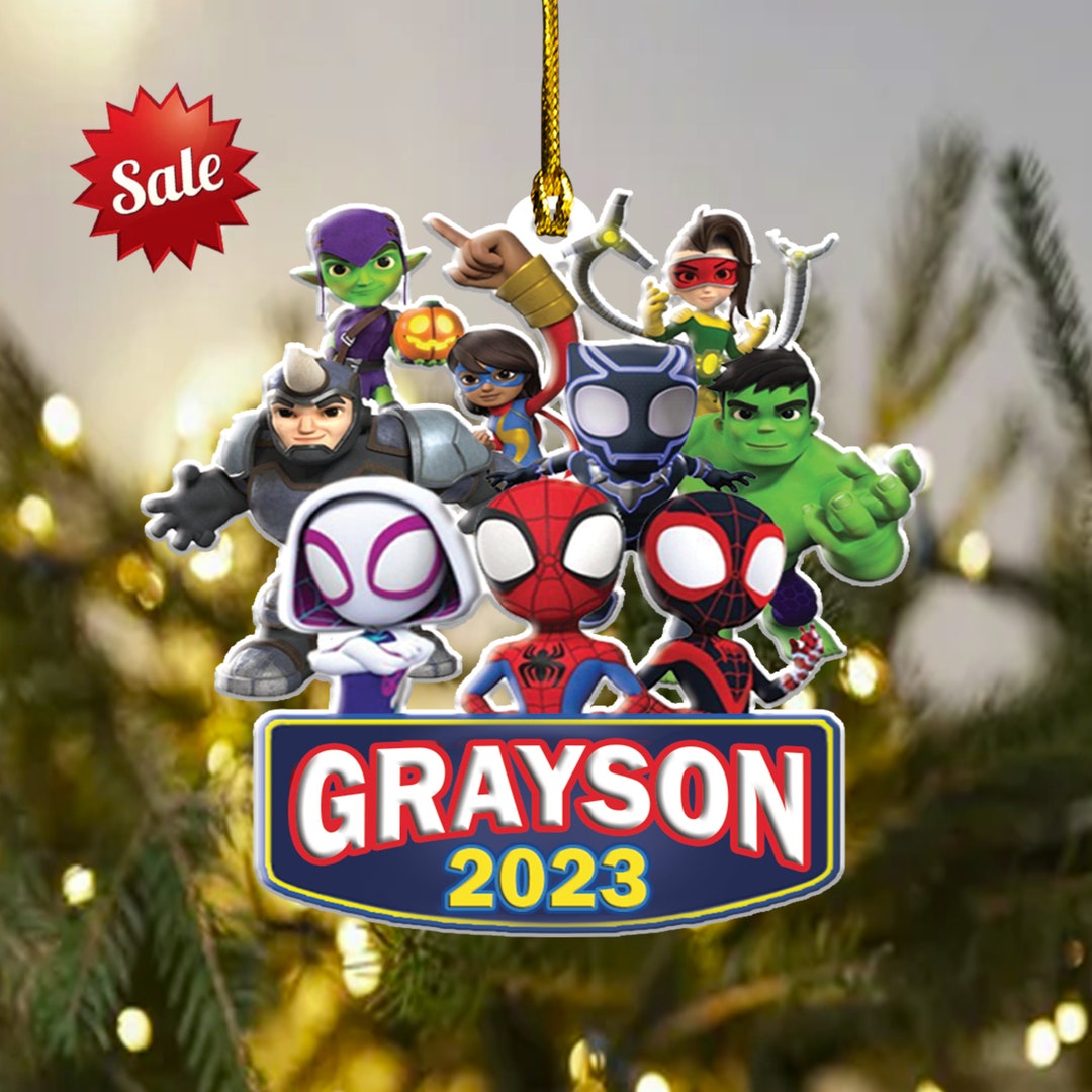 Personalized Spidey and His Amazing Friends Ornament Custom - Etsy