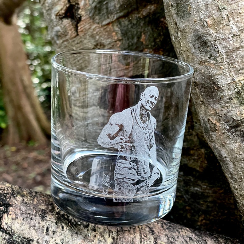 The Rock Dwayne Johnson Picture Glass Engraved Gift Custom Photo Gift ...