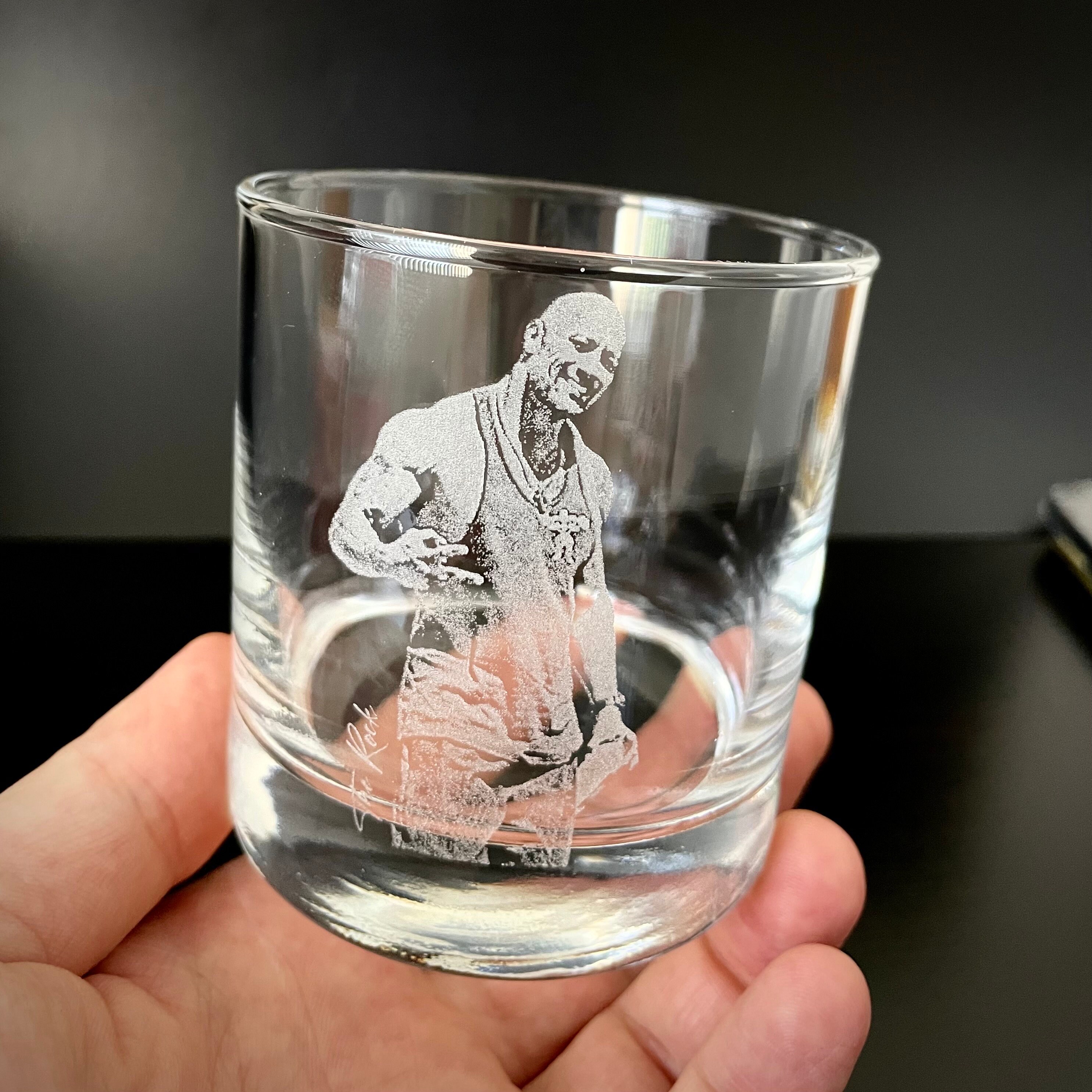 The Rock Dwayne Johnson Picture Glass Engraved Gift Custom Photo Gift ...