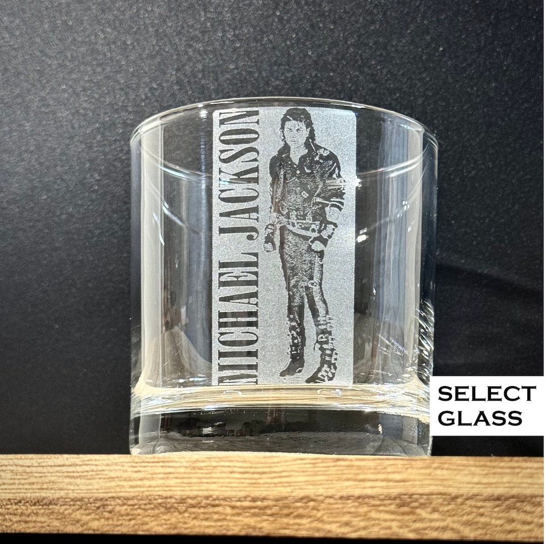 Michael Jackson Photo Engraved Glass Gift Custom Photo Gift for Him ...