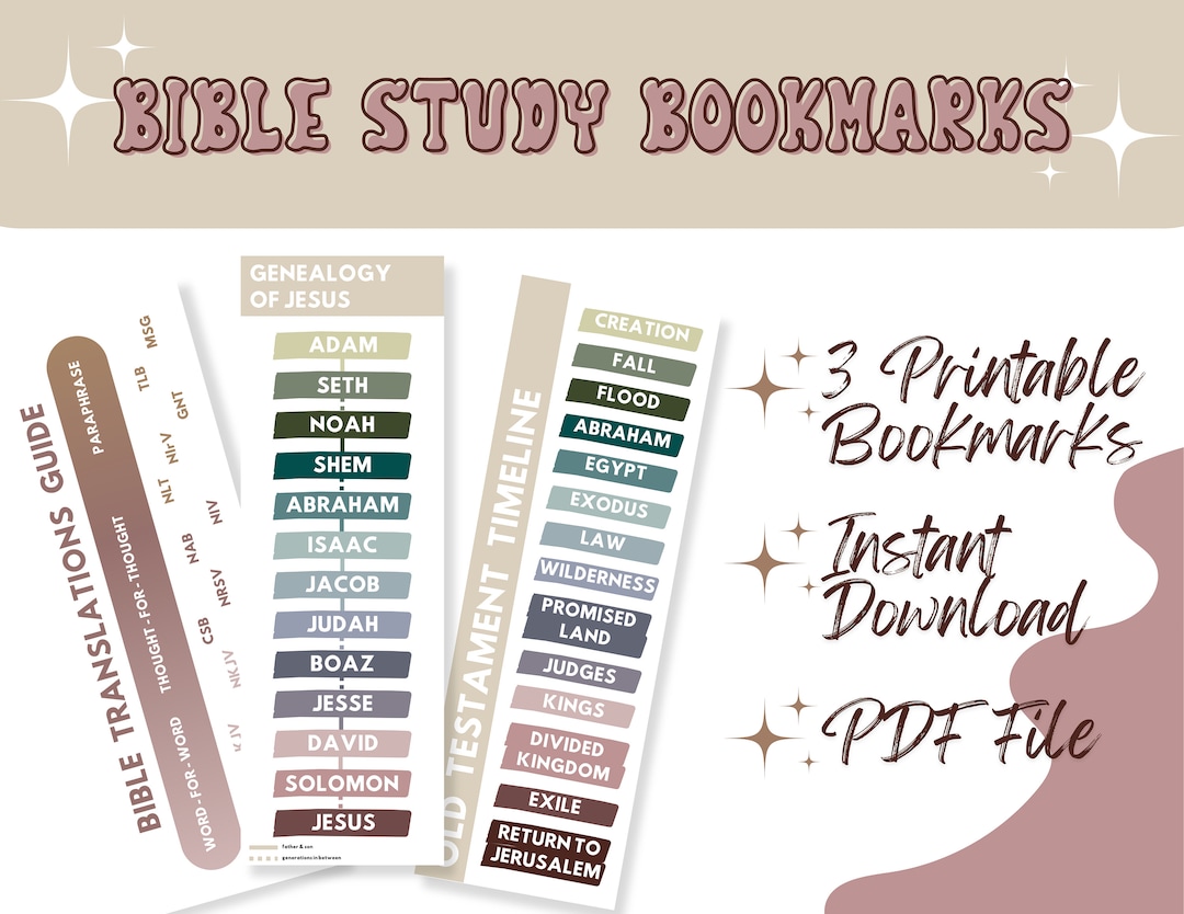 Christian Bookmarks | Bible Help Old Testament | Bible Timeline ...