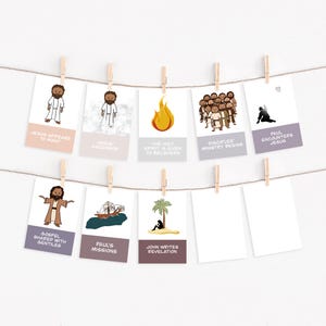 Bible Timeline Flashcards Kids Christian Resources Kids Bible ...